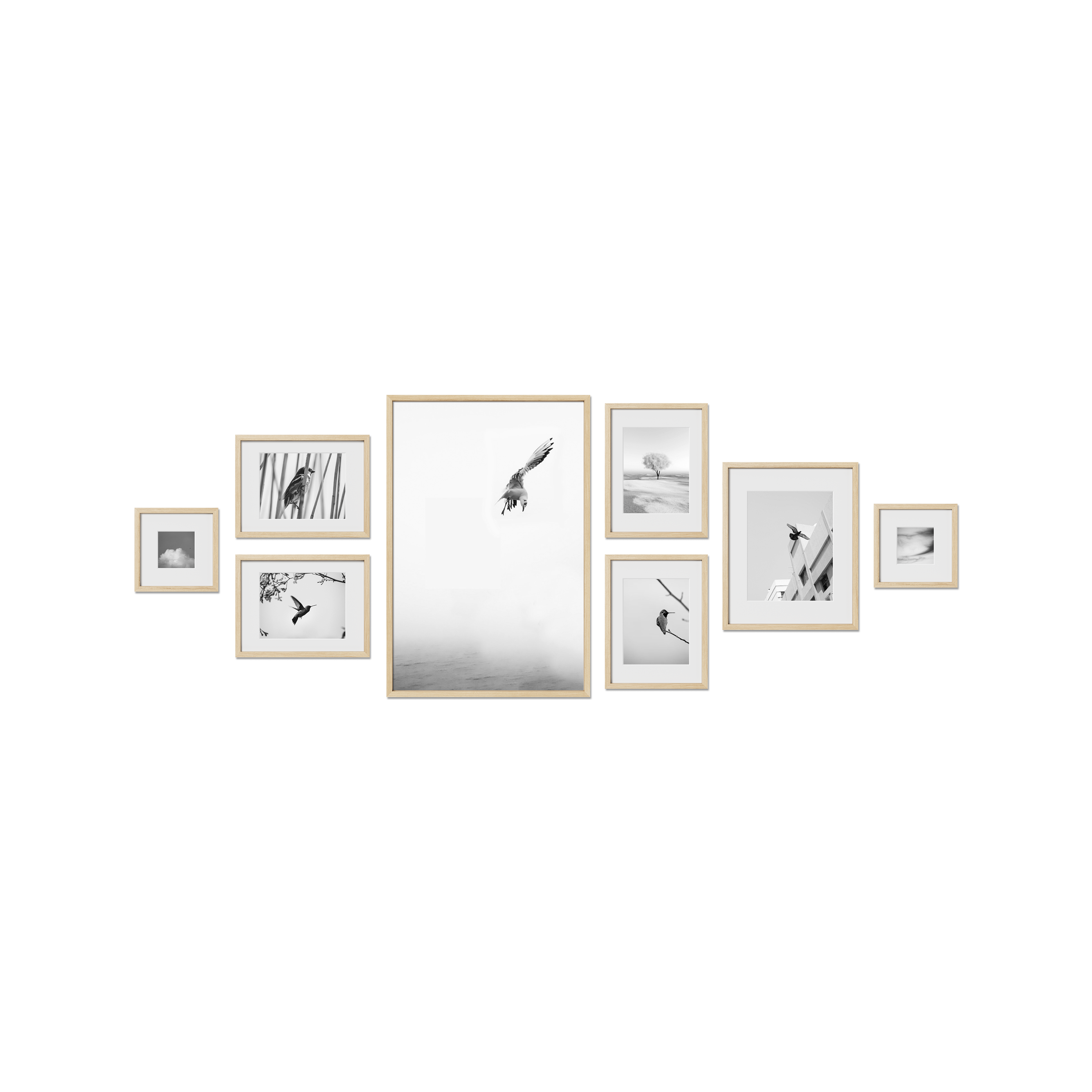 Ludlow Gallery Wall Frames | Oak, Metal & Matted Options – Haus and Hues
