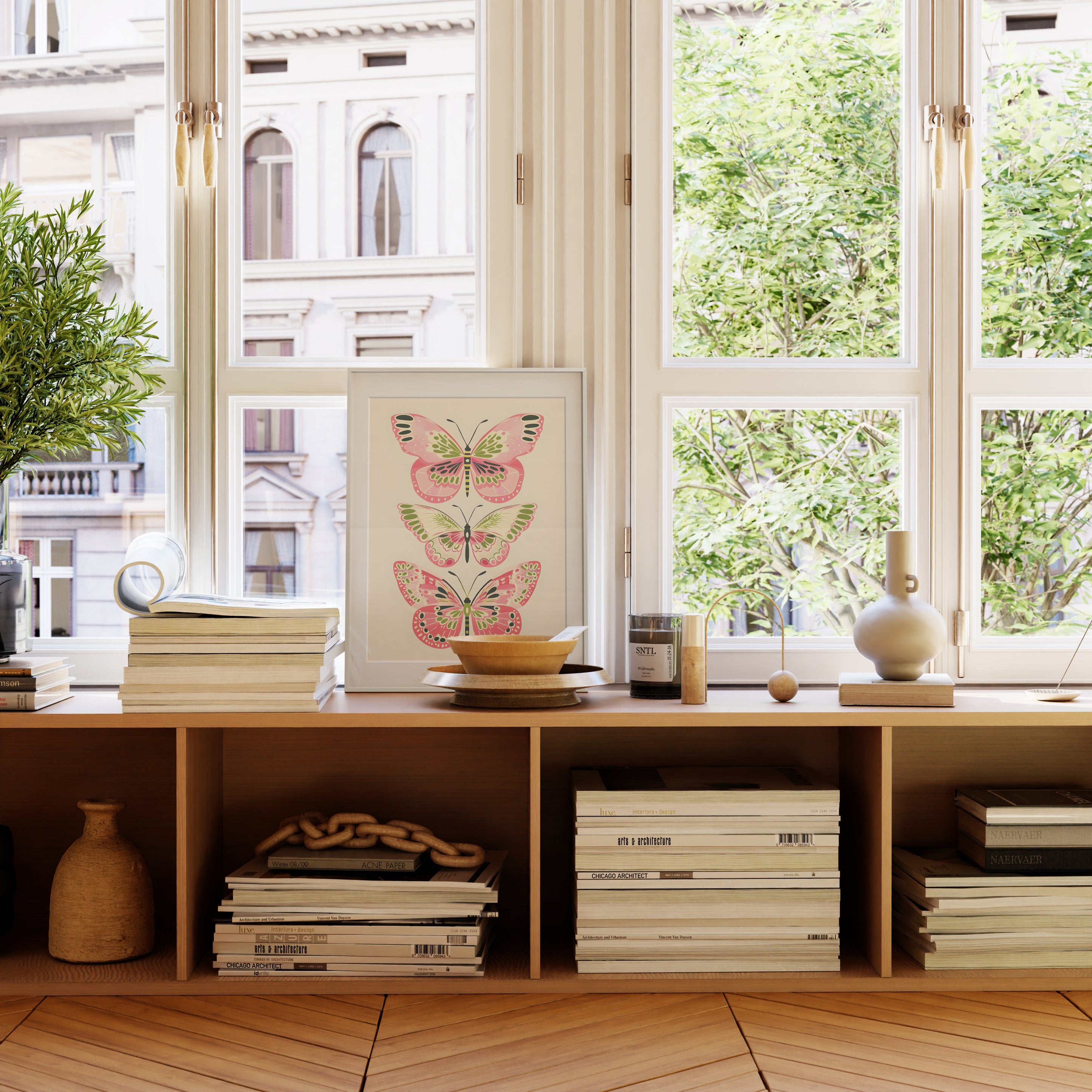 Pink and Green Butterfly – Haus and Hues