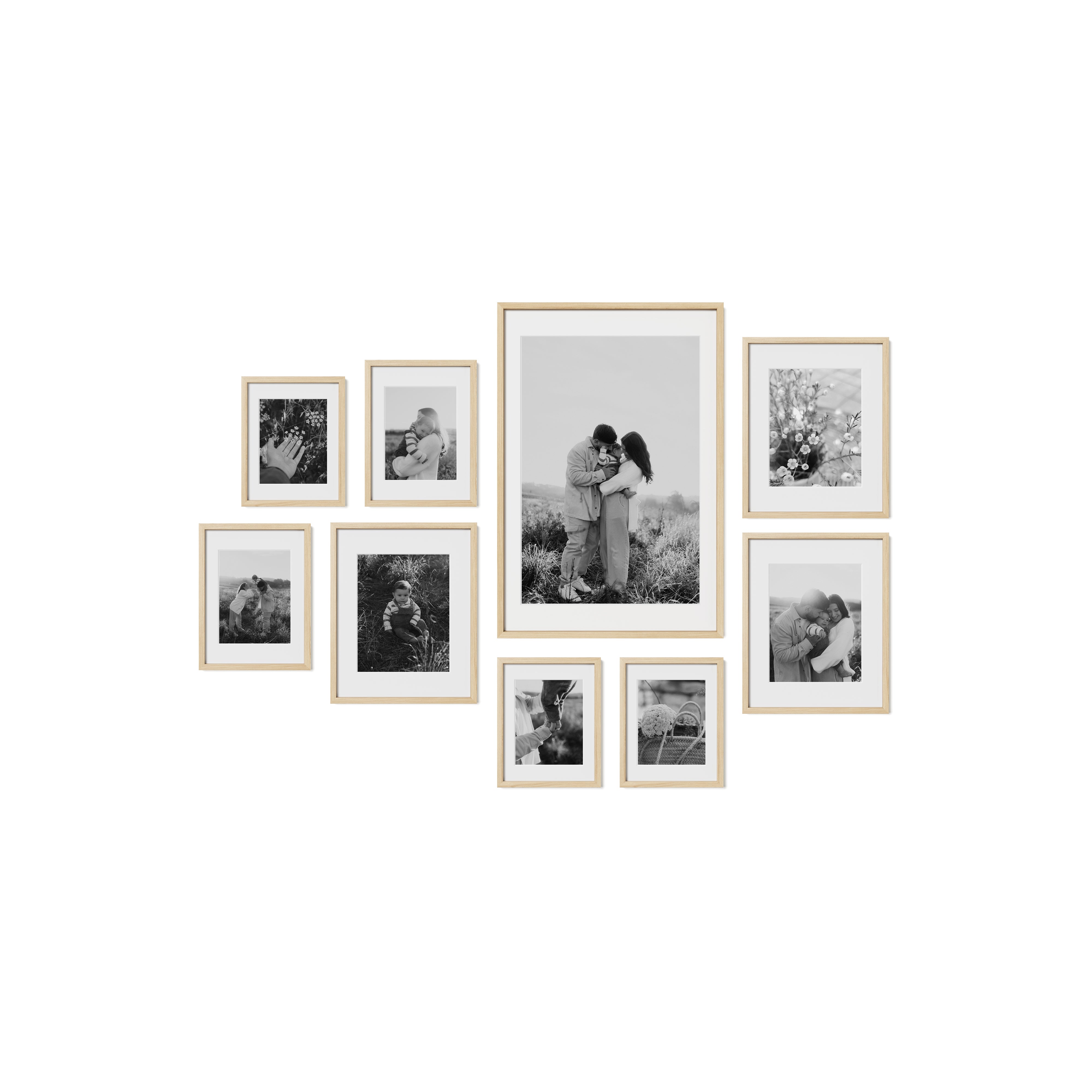 Lincoln Gallery Wall Frames | Oak, Metal & Matted Options – Haus and Hues