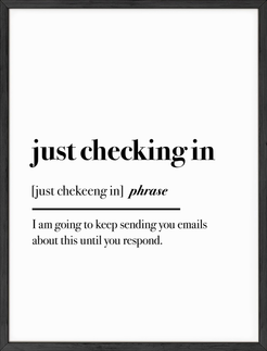 Just checking in – Haus and Hues