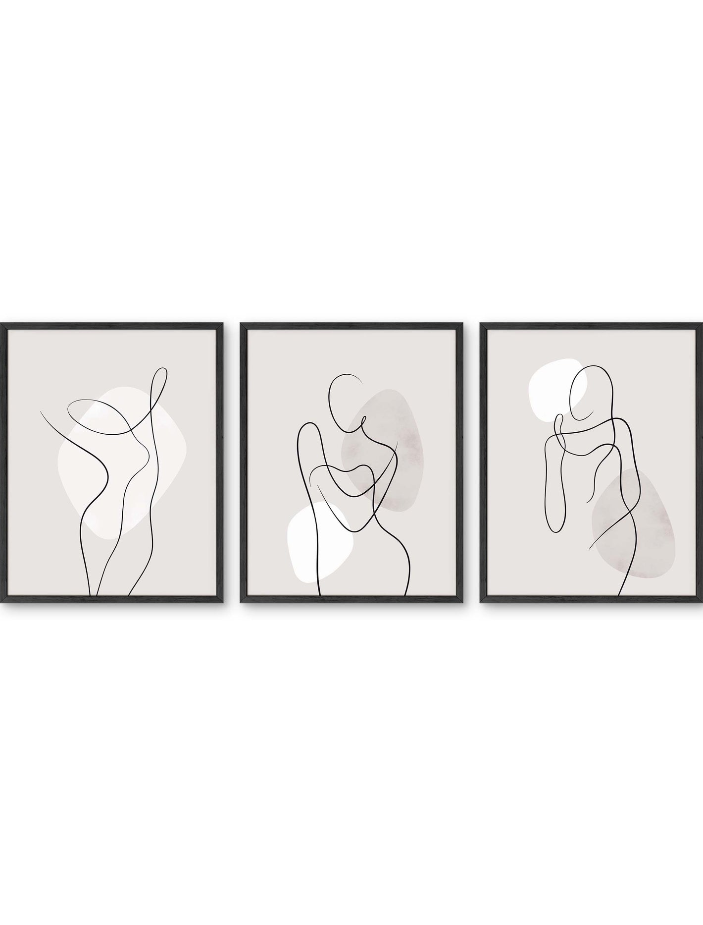 Gray Line Gallery Wall Art Set – Haus and Hues