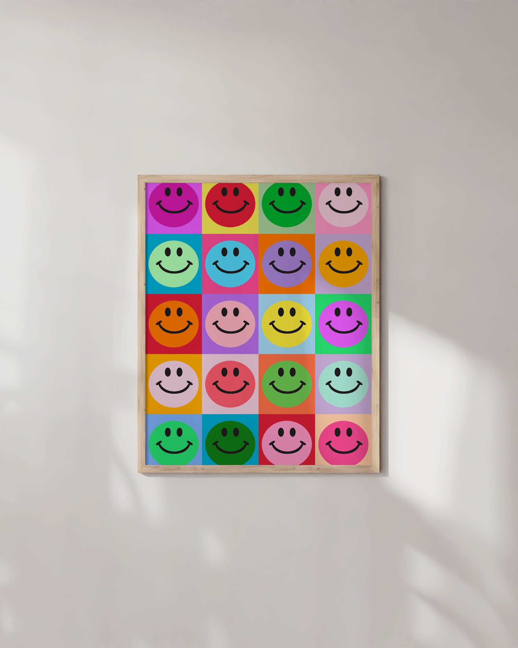 Multi colored smileys – Haus and Hues